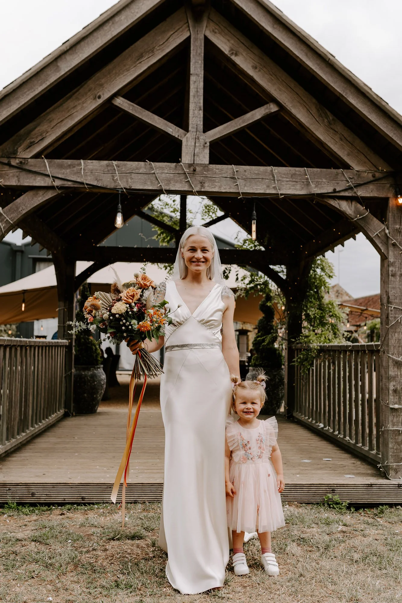 Debbie | Real bride in Viola bias-cut silk wedding gown, Old-Hollywood ...
