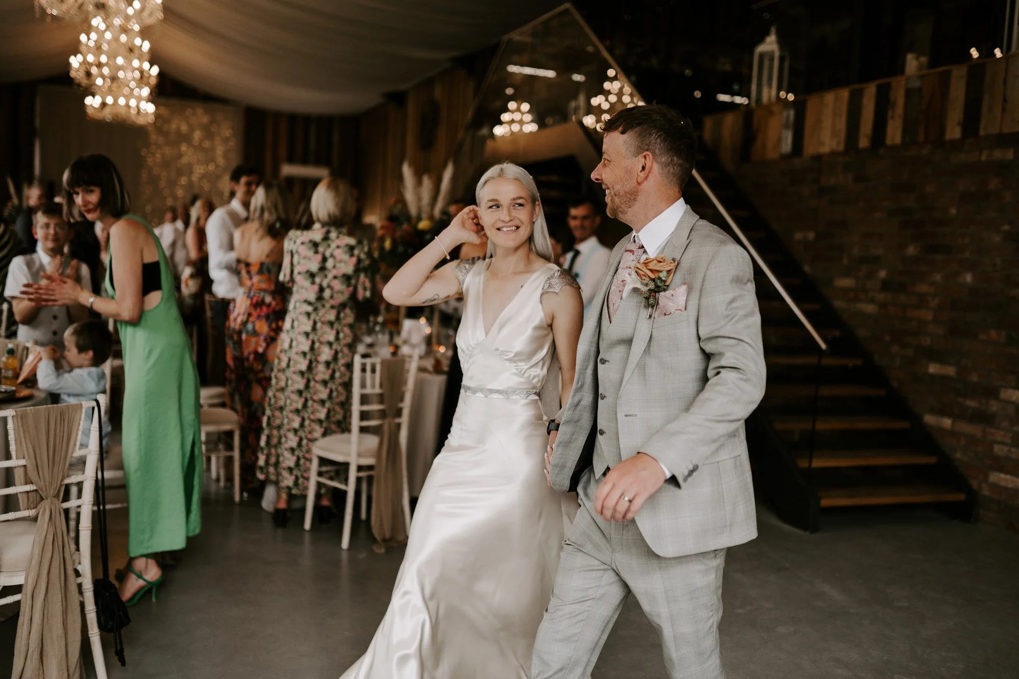 Debbie | Real bride in Viola bias-cut silk wedding gown, Old-Hollywood ...