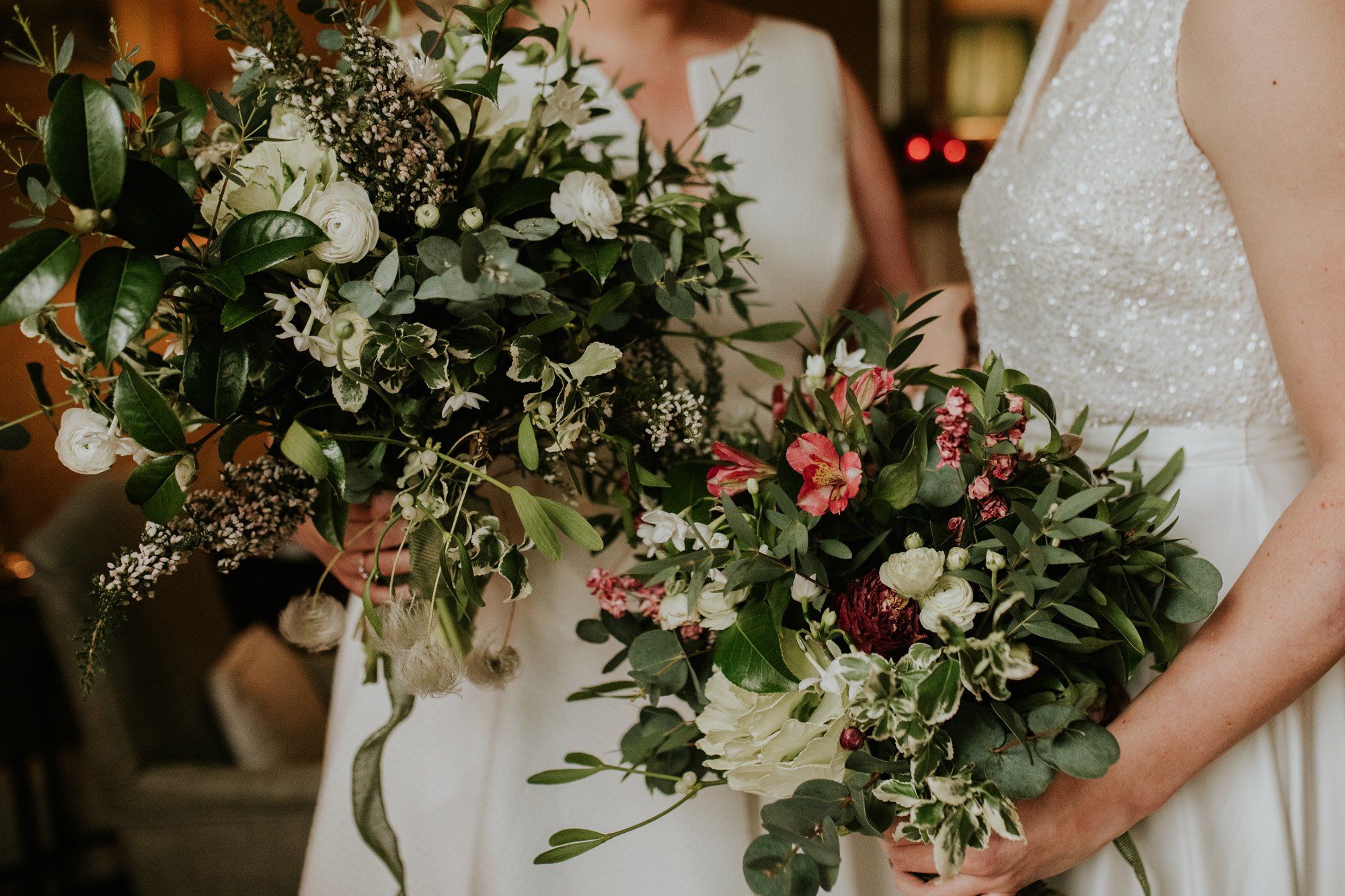 Rachael | Real bride in elegant Angelica gown, backless subtle sequin ...