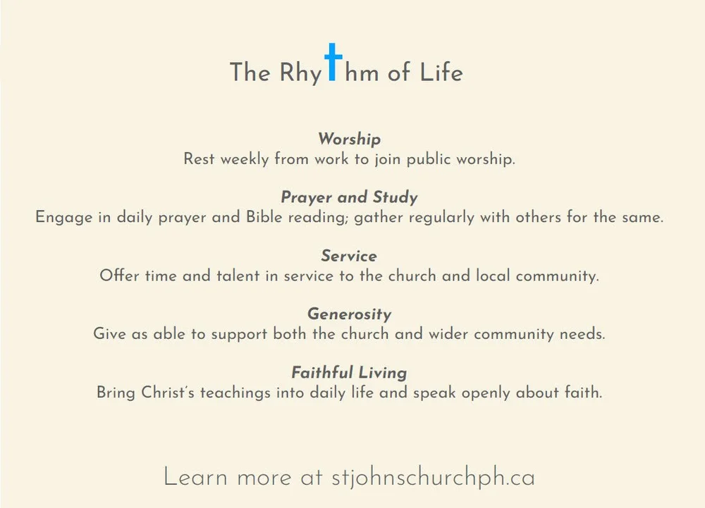 Rhythm Of Life Series — St. John the Evangelist Anglican Church