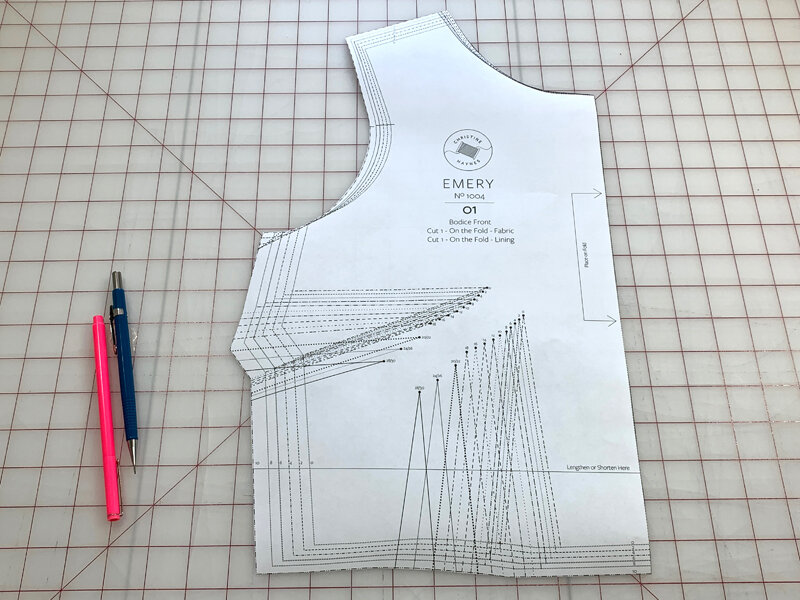 Emery Dress Sewalong: Narrow & Wide Shoulder Adjustments — Christine Haynes