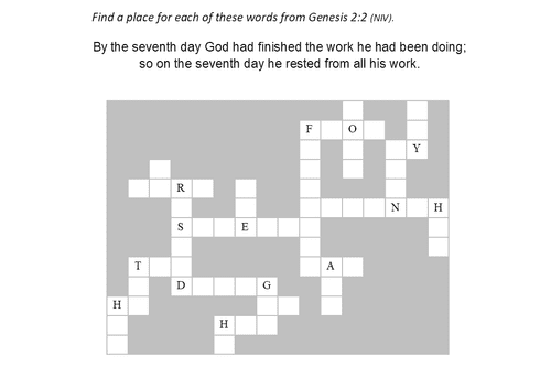 Scripture Puzzles — Panton Community Church