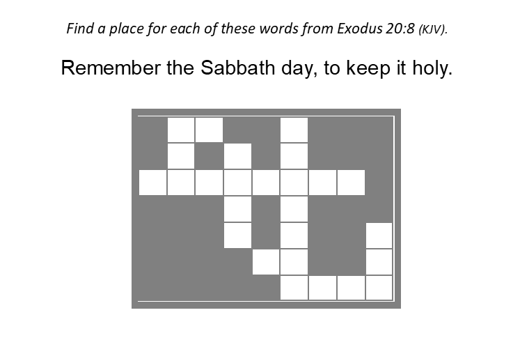 Scripture Puzzles — Panton Community Church