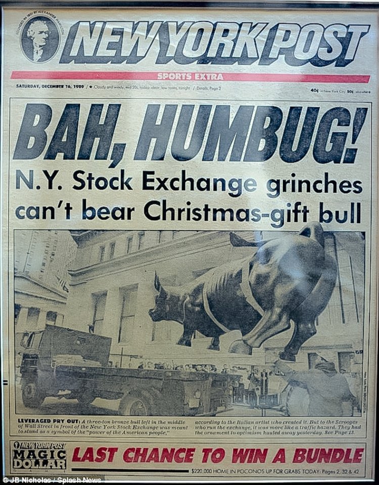 The Epic History of the Wall Street Bull — Piccola New Yorker Special Trips