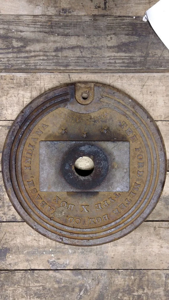 Vintage Water Meter Covers — Brooksvale Artisans