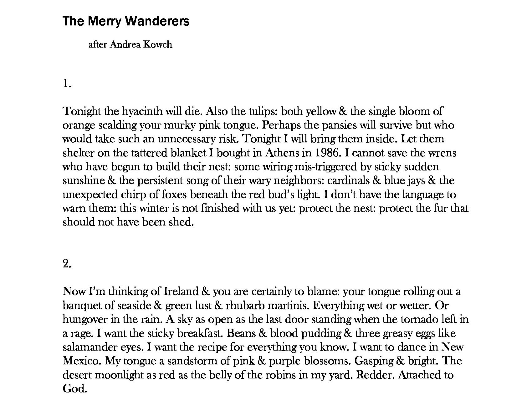 Beth Gordon — River Heron Review