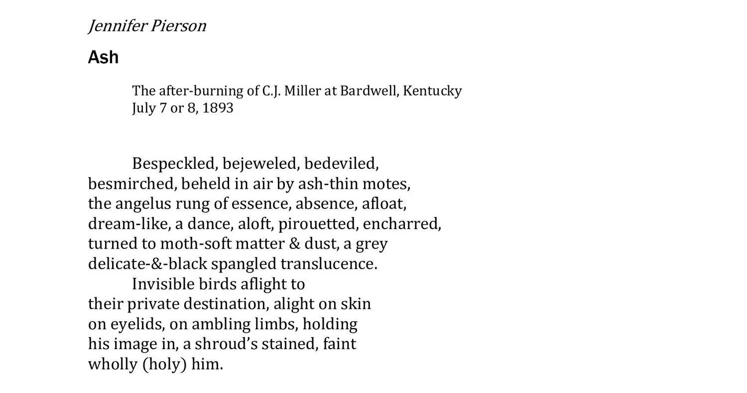 PFN, Jennifer Pierson — River Heron Review