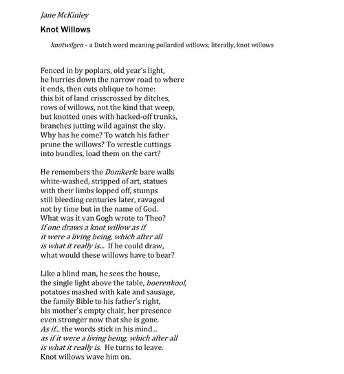 Poem: Jane McKinley — River Heron Review