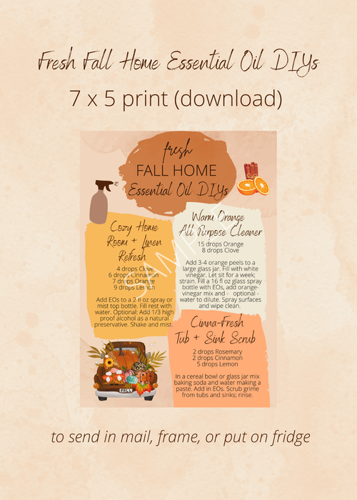 New In: Pretty Helpful Printables and Resources — Aroma Infused Living