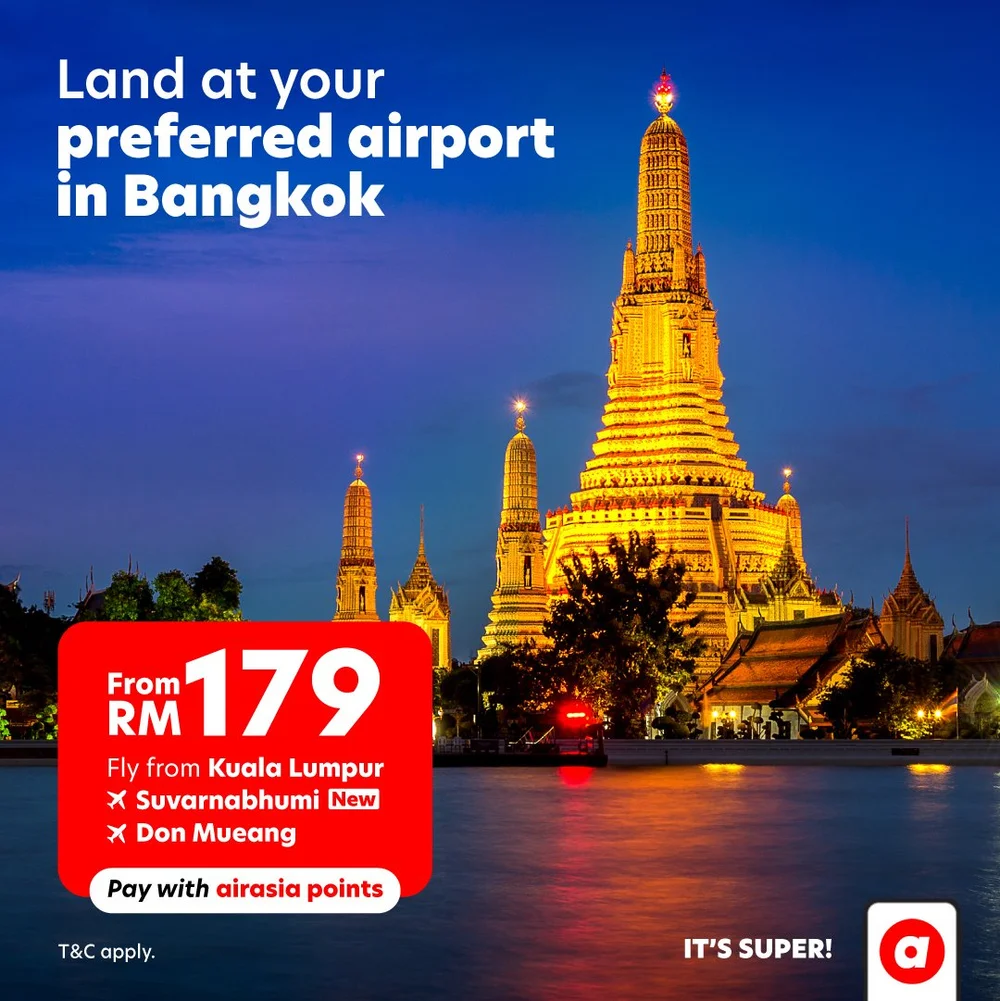 More options for travellers as AirAsia now flies to both Don Mueang and ...