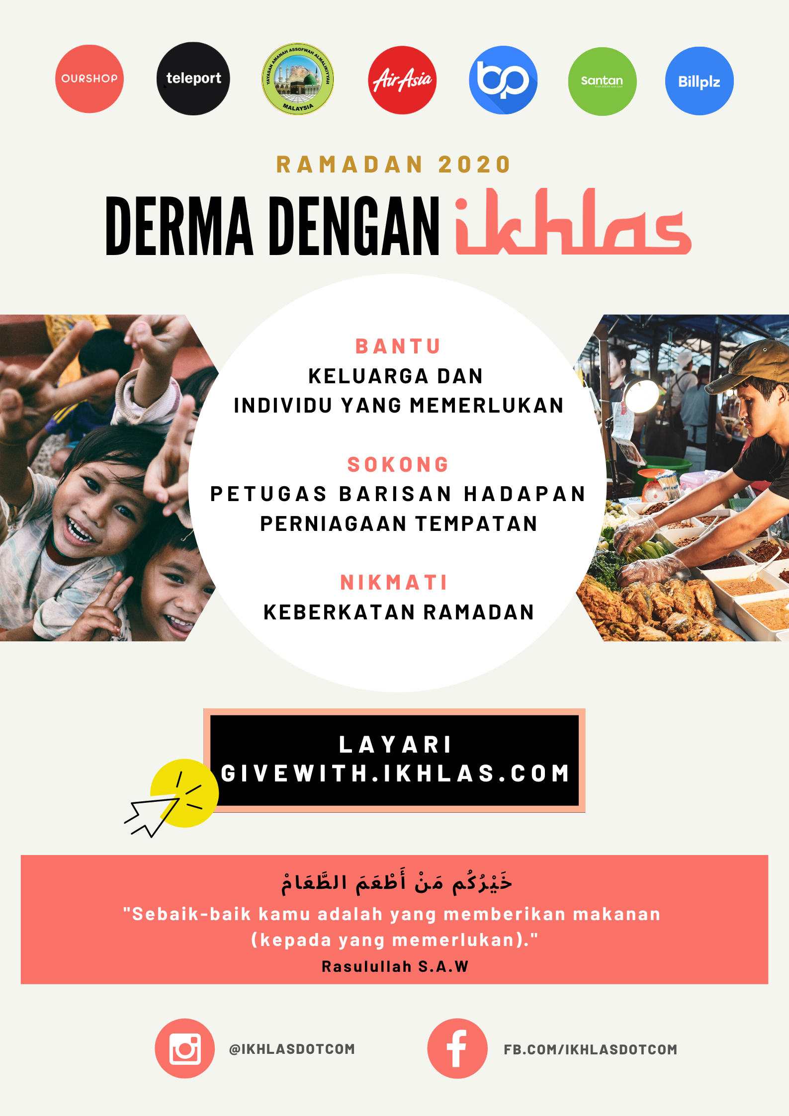 ‘Derma Dengan Ikhlas’ : Memupuk niat bersedekah pada bulan Ramadan ...