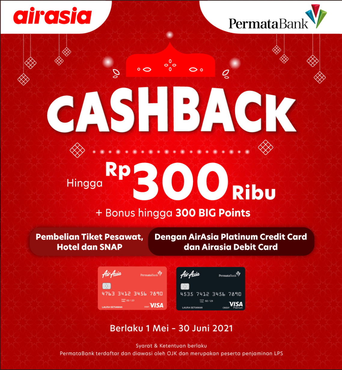 airasia bersama PermataBank Bagikan Cashback Hingga Rp300.000 dan Bonus ...