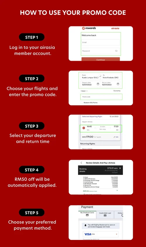 Redeem your Tourism Malaysia Stimulus Package RM50 promo code through ...