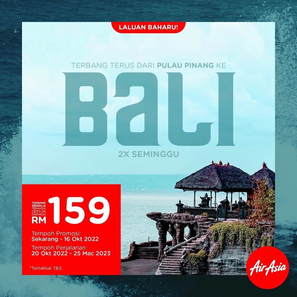AirAsia tingkatkan kemasukan pelancong serantau ke Pulau Pinang dengan ...