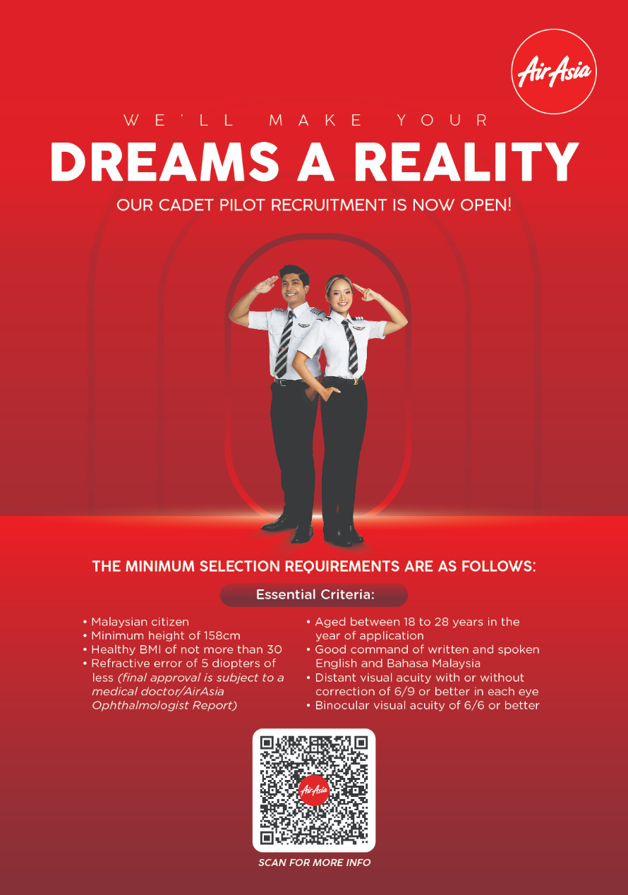 AirAsia lancar semula Program Kadet Juruterbang — AirAsia Newsroom