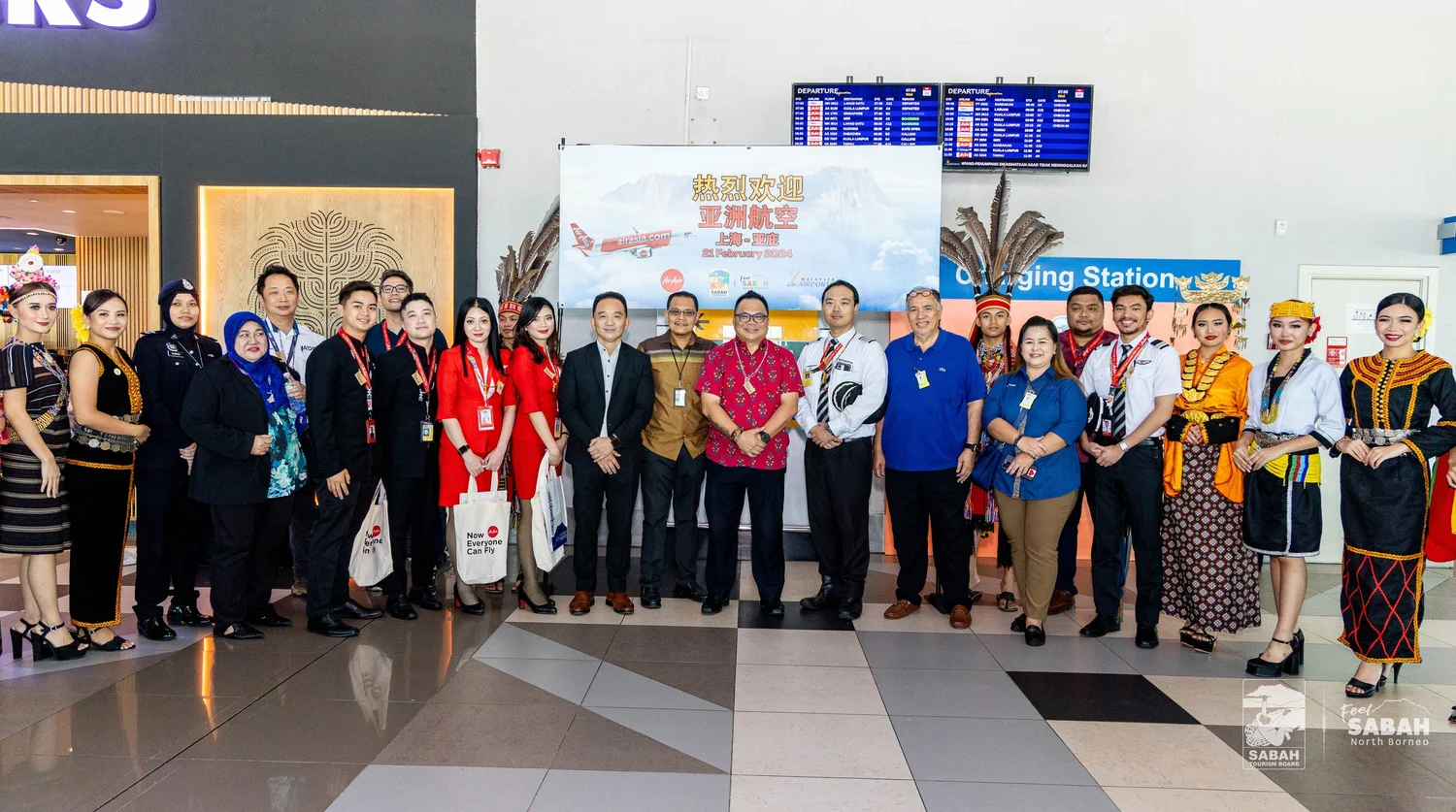 AirAsia celebrates first inaugural flight in the Dragon Year from Kota ...