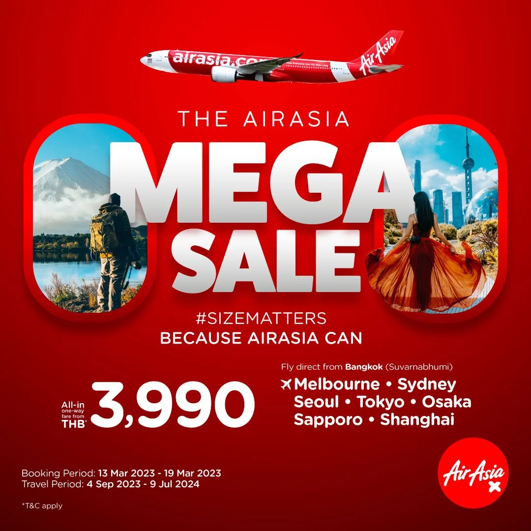 AirAsia MEGA SALE is back by popular demand with 10,000,000 Seats ...