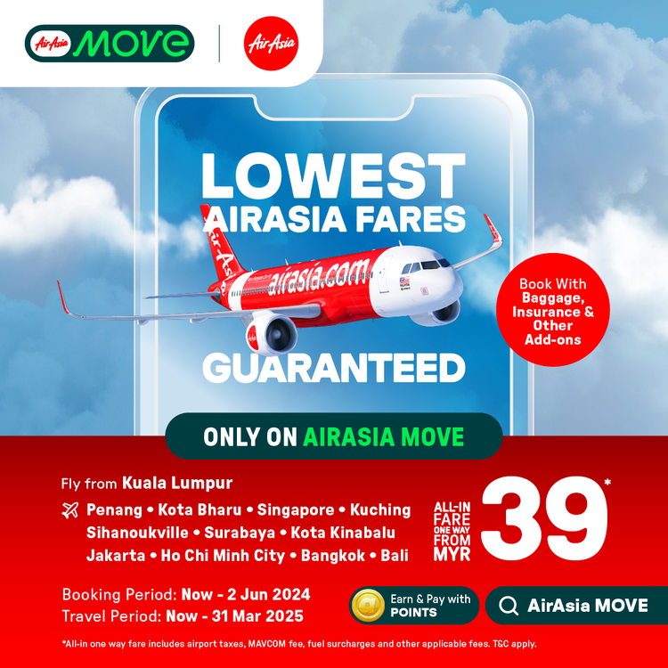 Lowest AirAsia fares exclusively on AirAsia MOVE — AirAsia Newsroom