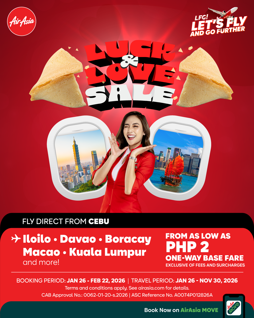 AirAsia Philippines Launches ‘Luck and Love’ Promo with Fares from ₱2 ...