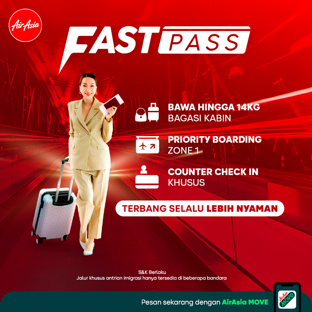 Indonesia AirAsia Luncurkan Layanan Fast Pass untuk Memberikan Pengalaman Perjalanan yang Lebih ...