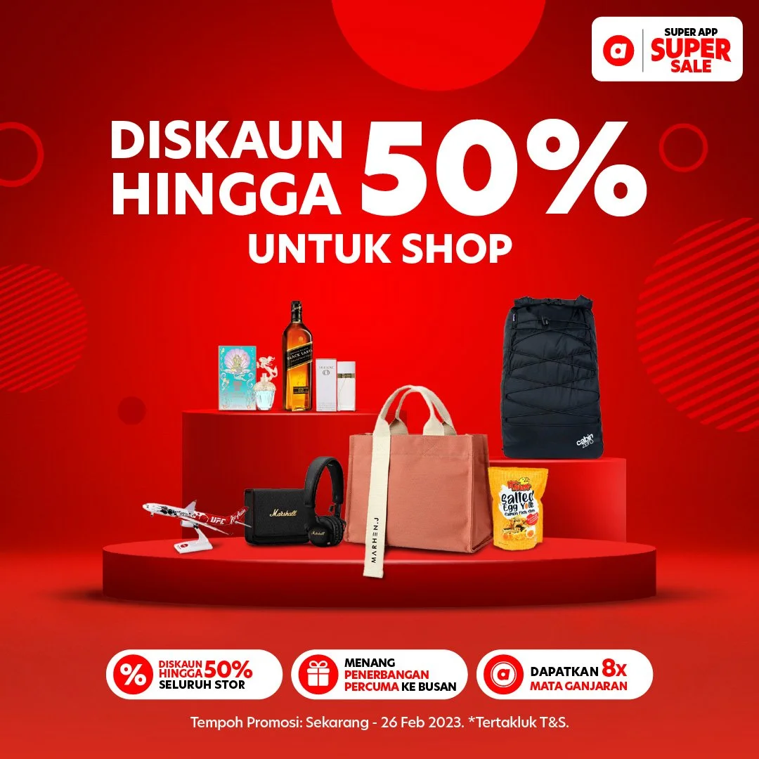 Jualan terbesar bulanan airasia Super App Super Sale kini tiba ...