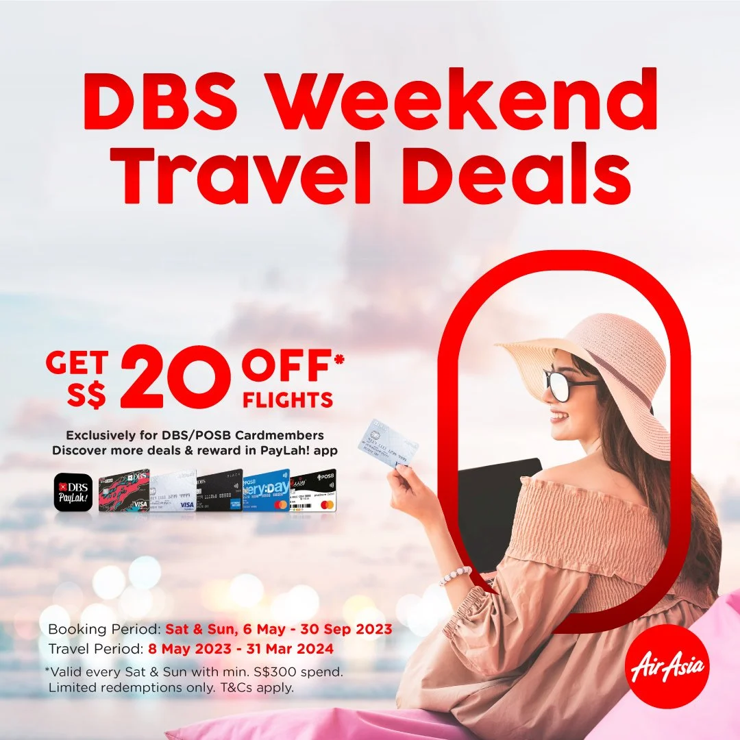 AirAsia announces special $20 off weekend deal for DBS / POSB Cardmembers — AirAsia Newsroom