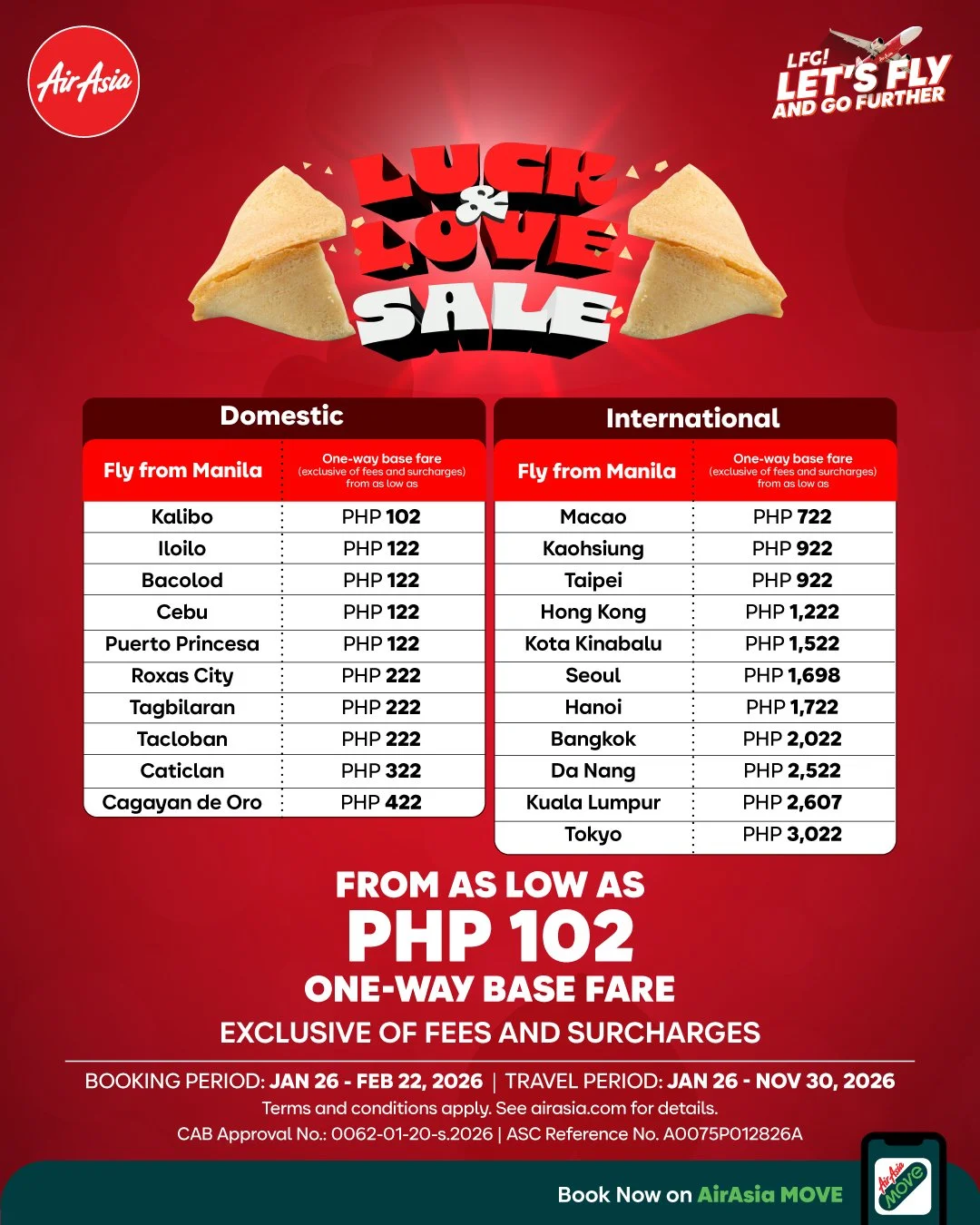 AirAsia Philippines Launches ‘Luck and Love’ Promo with Fares from ₱2 ...