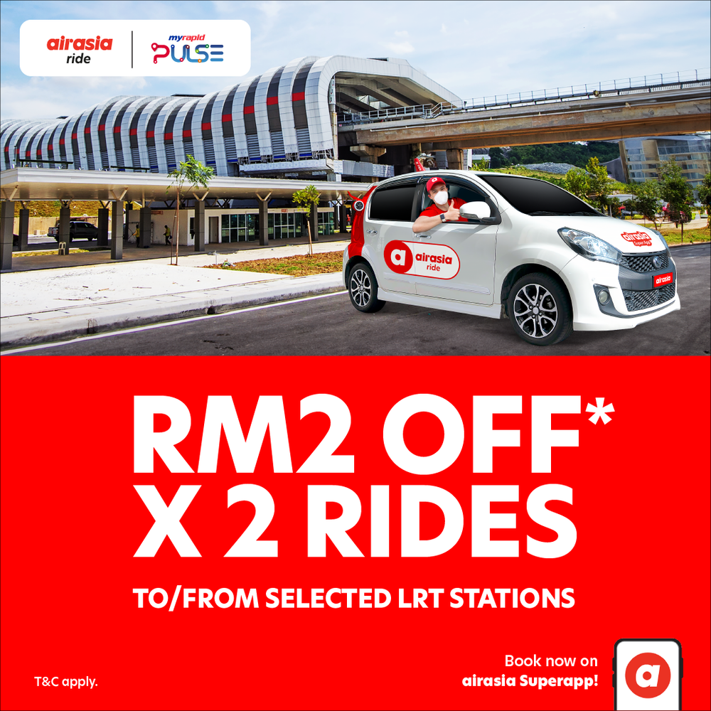 AirAsia Ride offers greater saving for LRT passengers with MyRapid ...