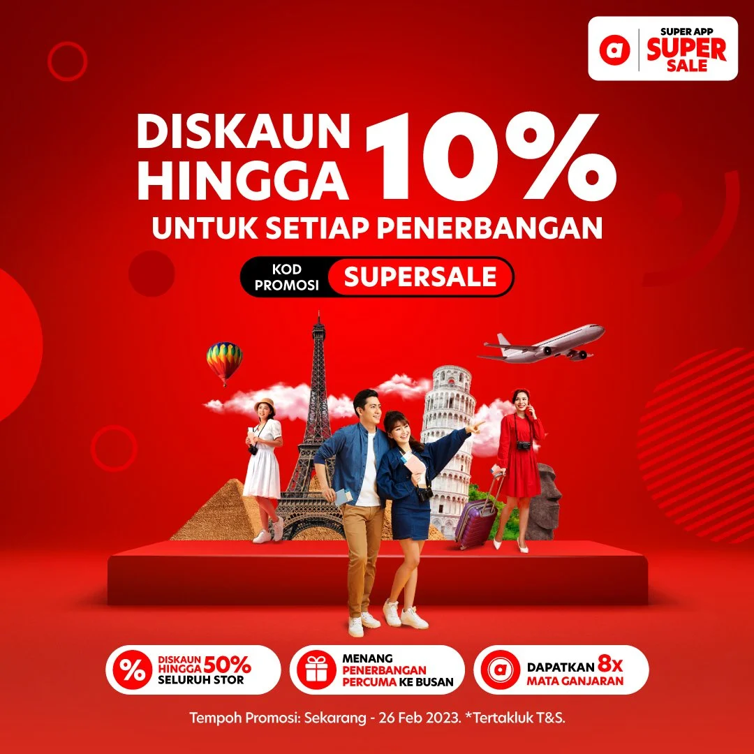 Jualan terbesar bulanan airasia Super App Super Sale kini tiba! — AirAsia Newsroom