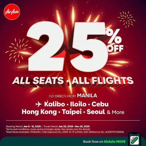 Save Big in 2025 with AirAsia Philippines 25% Off All Seats and Flights ...