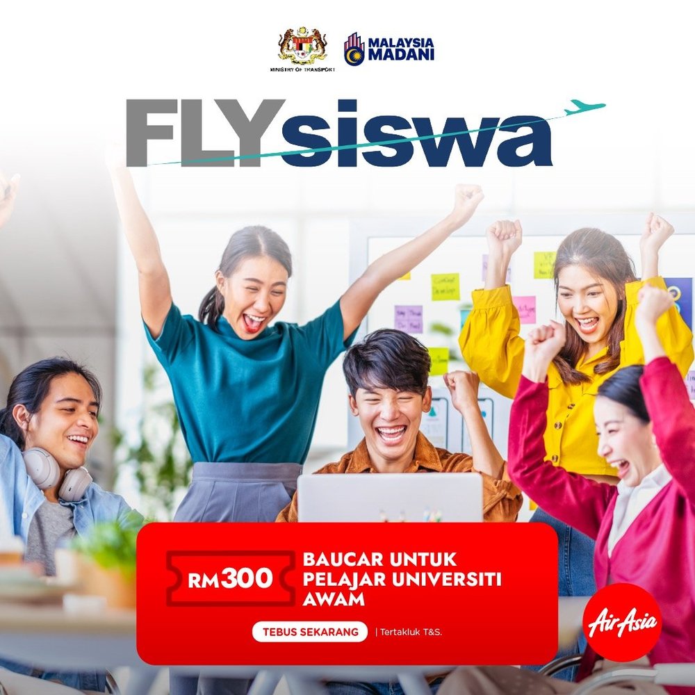 AirAsia terus sokong program FLYsiswa 2024, terbangkan pelajar pulang ...