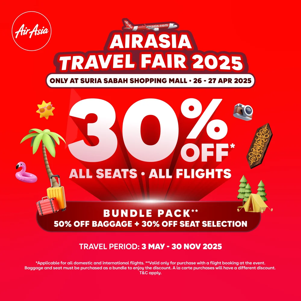 AirAsia Travel Fair in Kota Kinabalu is set to boost travel demand ...