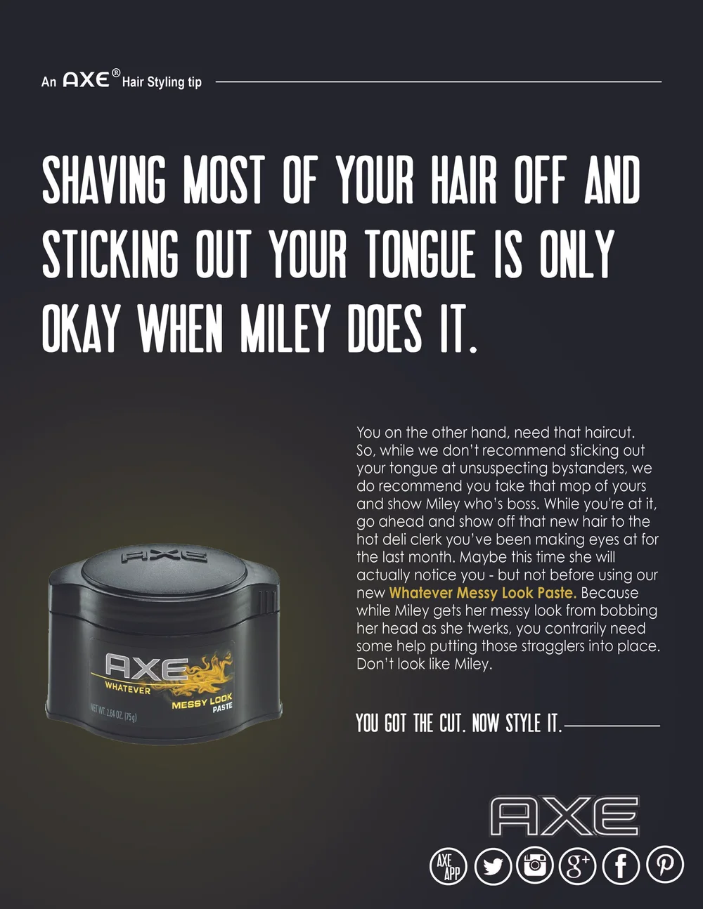 Axe Effect Print Ads