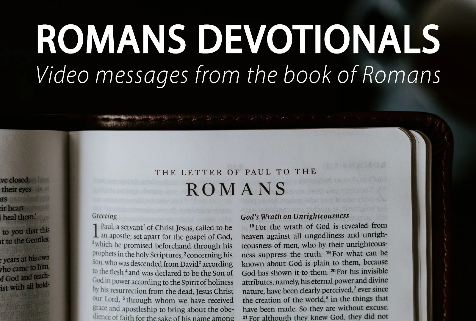 ROMANS DEVOTIONALS — The Romans Project