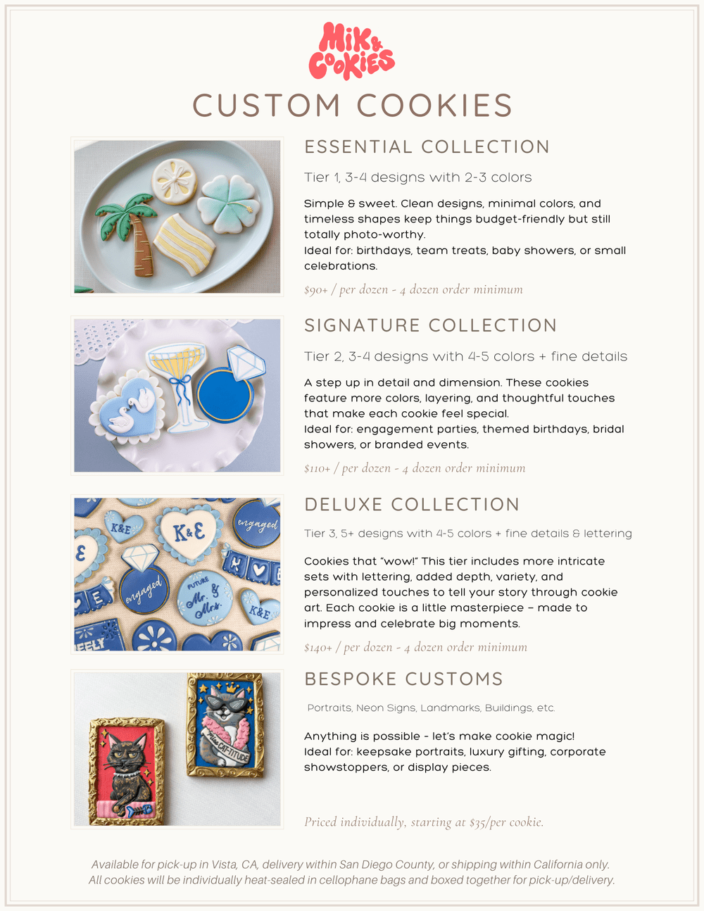 Services — Mik & Cookies
