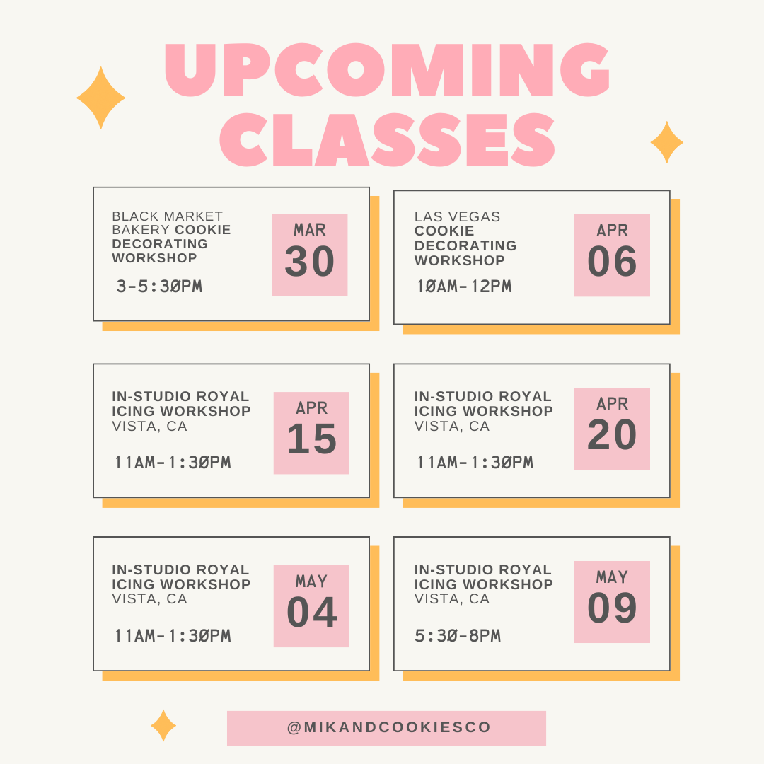 Cookie Classes — Mik & Cookies