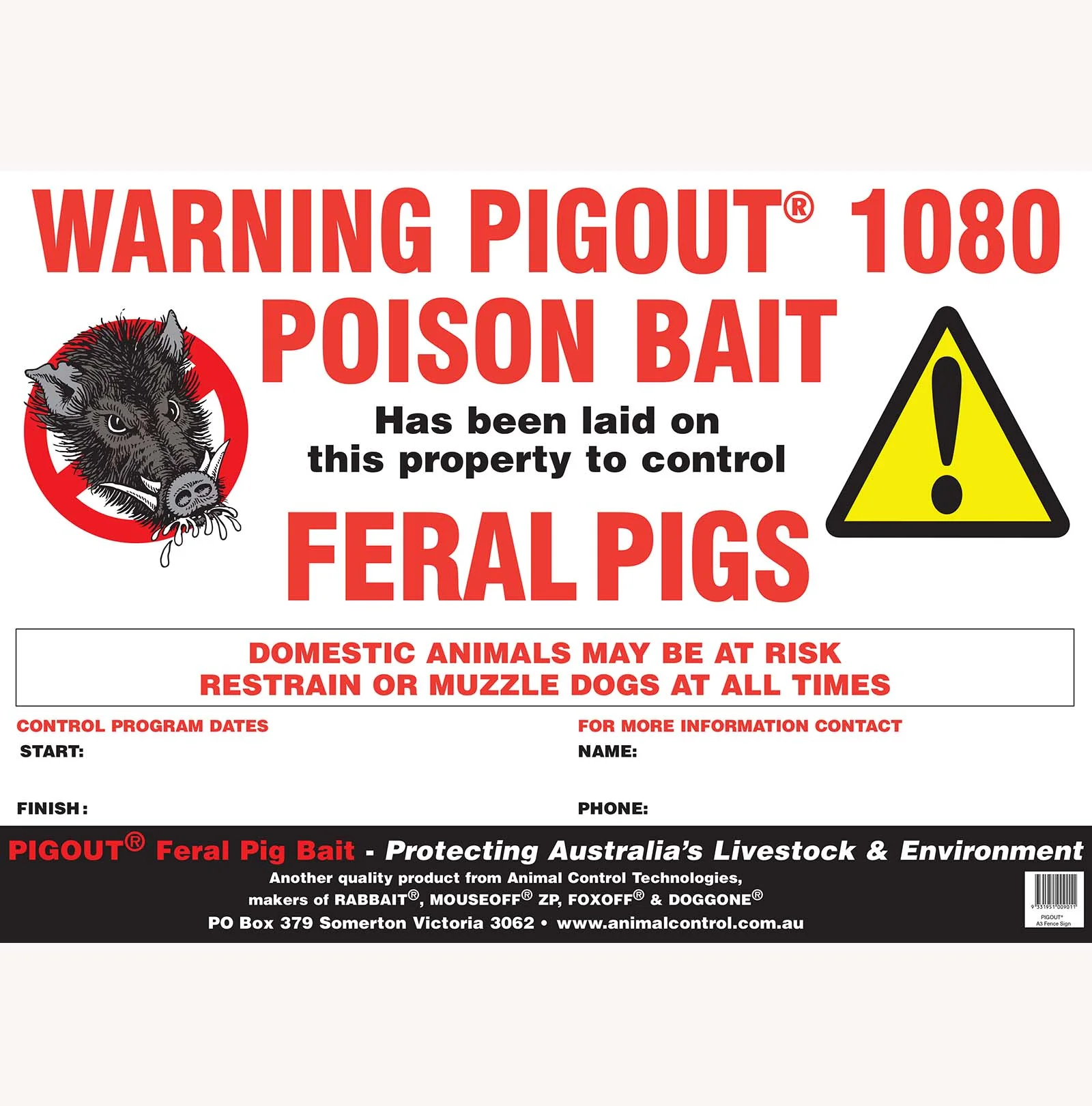 Products for the control of pest animal species — animal control ...