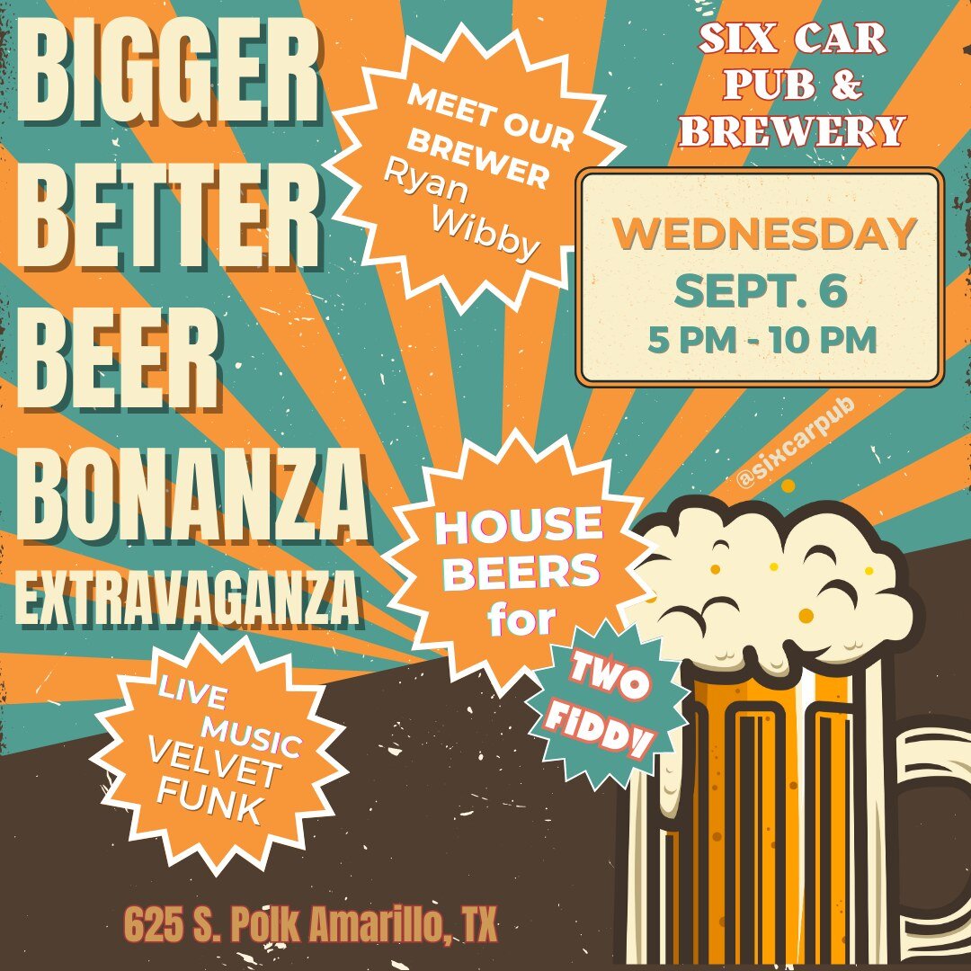 Six Car Pub & Brewery | Downtown Brewpub | Amarillo, Texas