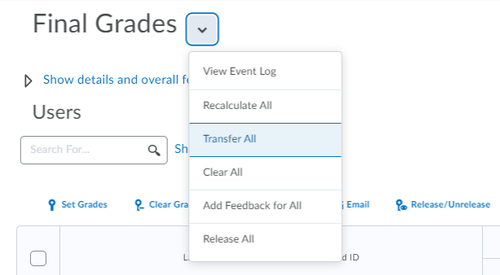 Final Grades Download Tool — CourseLink Documentation & Support