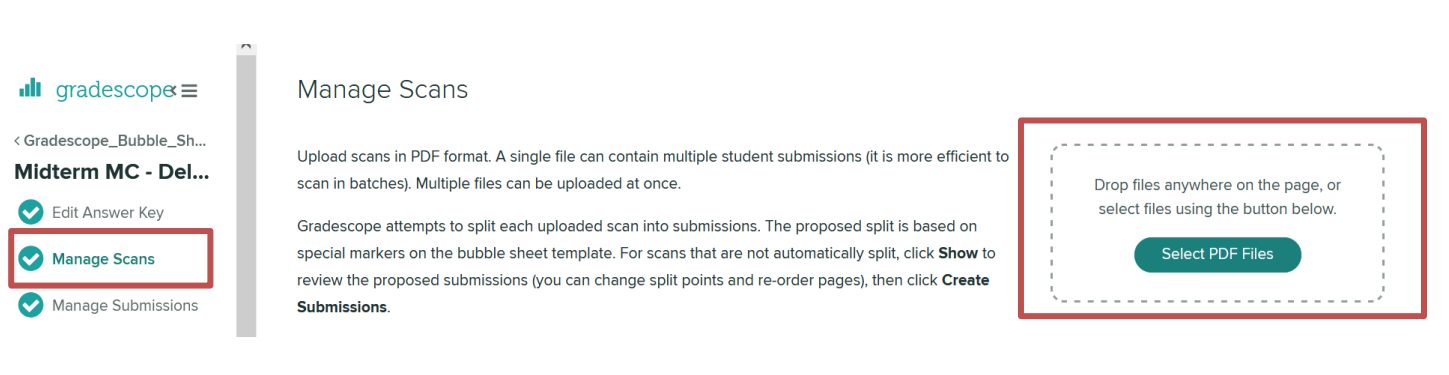 Gradescope Bubble Sheets — CourseLink Documentation & Support