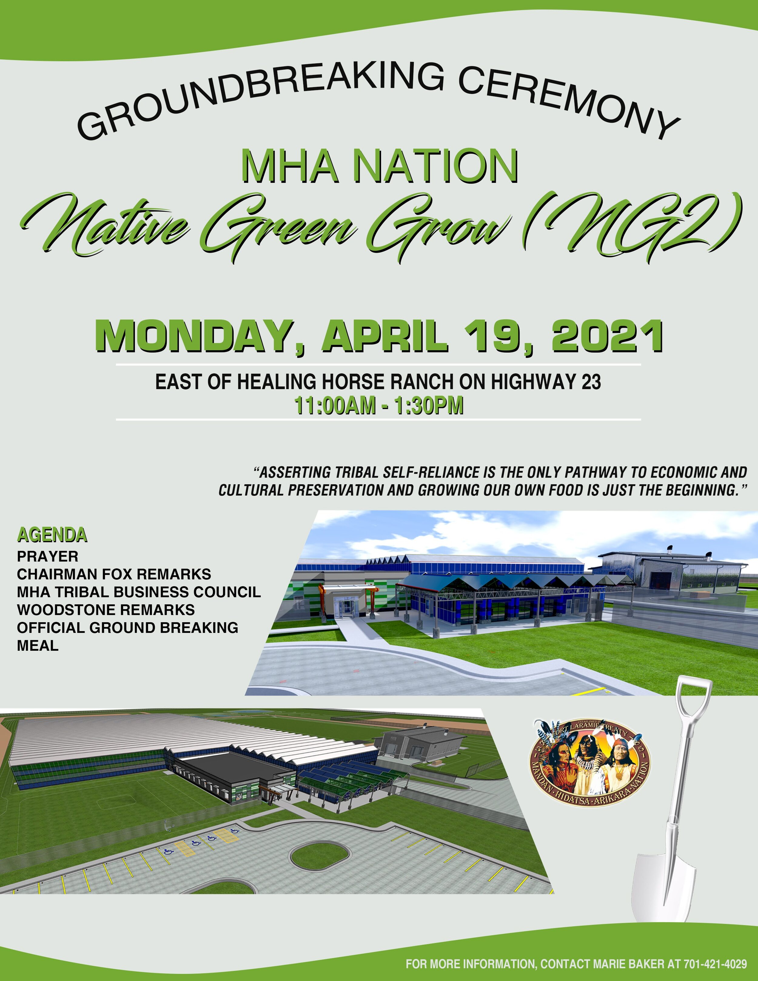 MHA Nation Groundbreaking Ceremony for NG2 Green House Project — MHA Nation