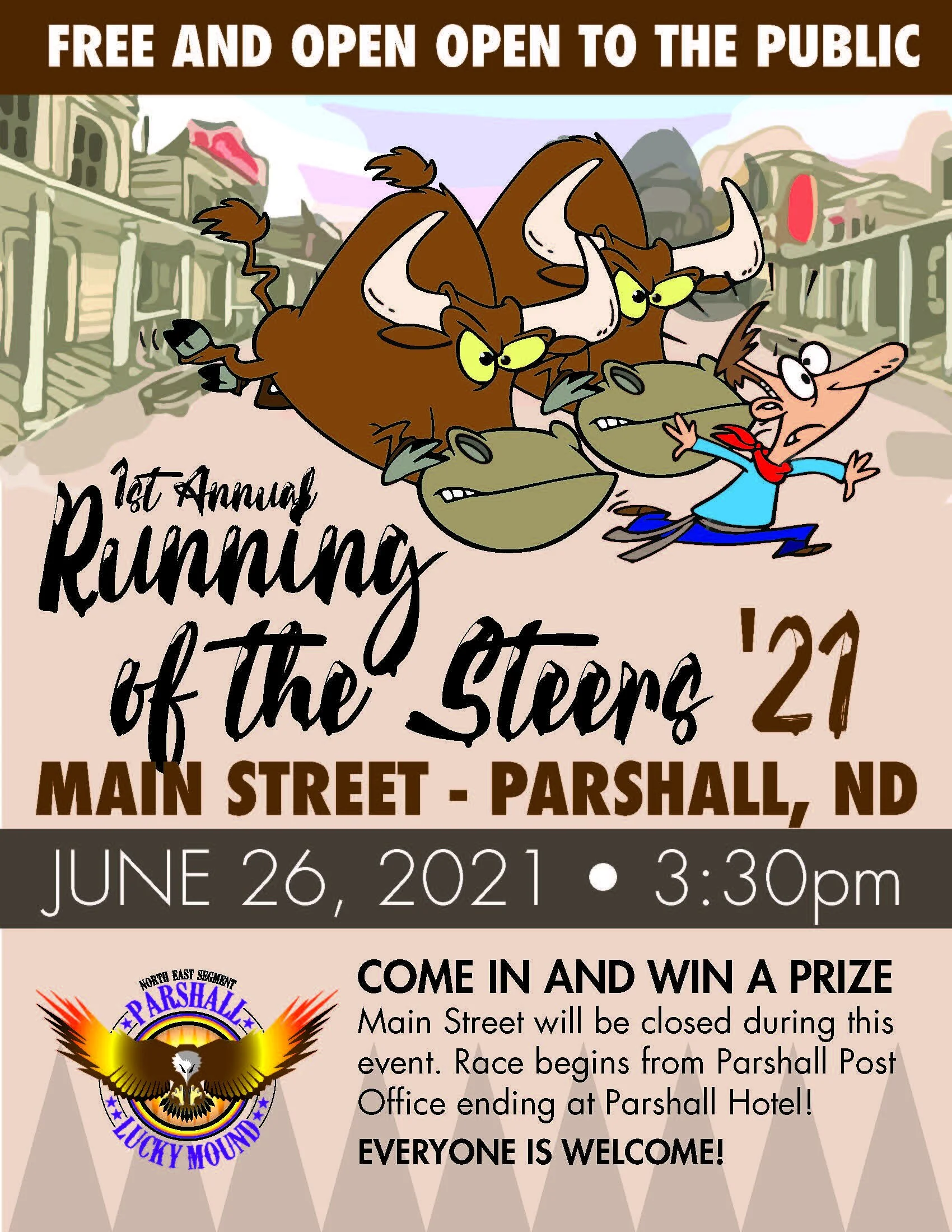 1st Annual Running of the Steers — MHA Nation