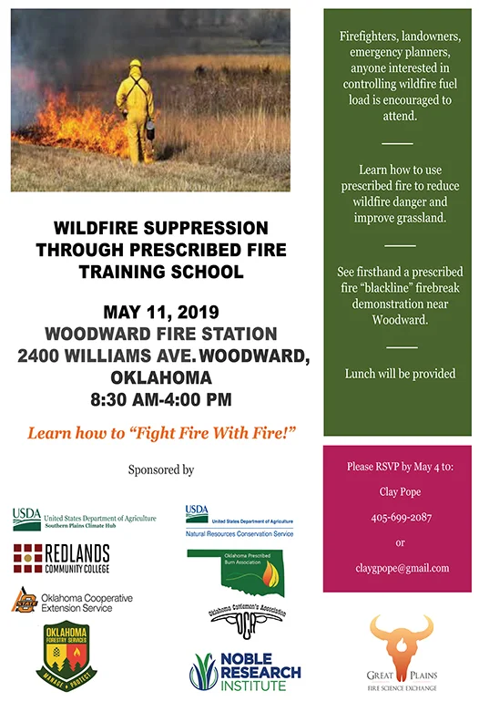 Wildfire Suppression Through Prescribed Fire Training School — Oklahoma ...