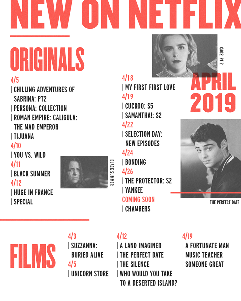 Netflix: April’s Newest Arrivals — The Lexington Line