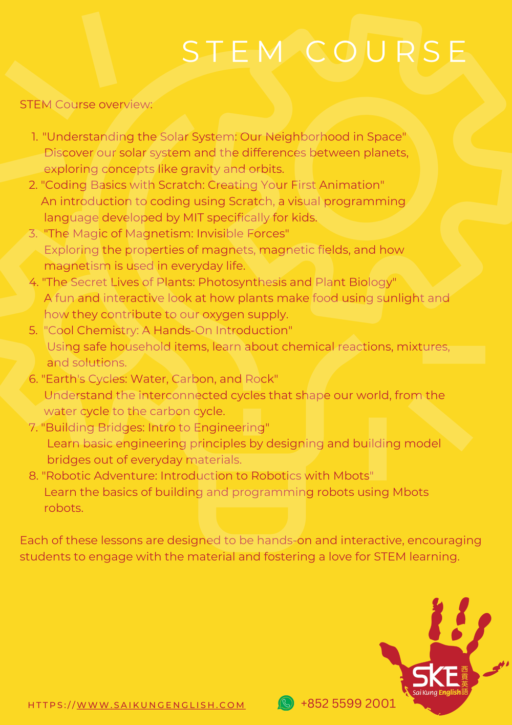 STEM overview — Sai Kung English