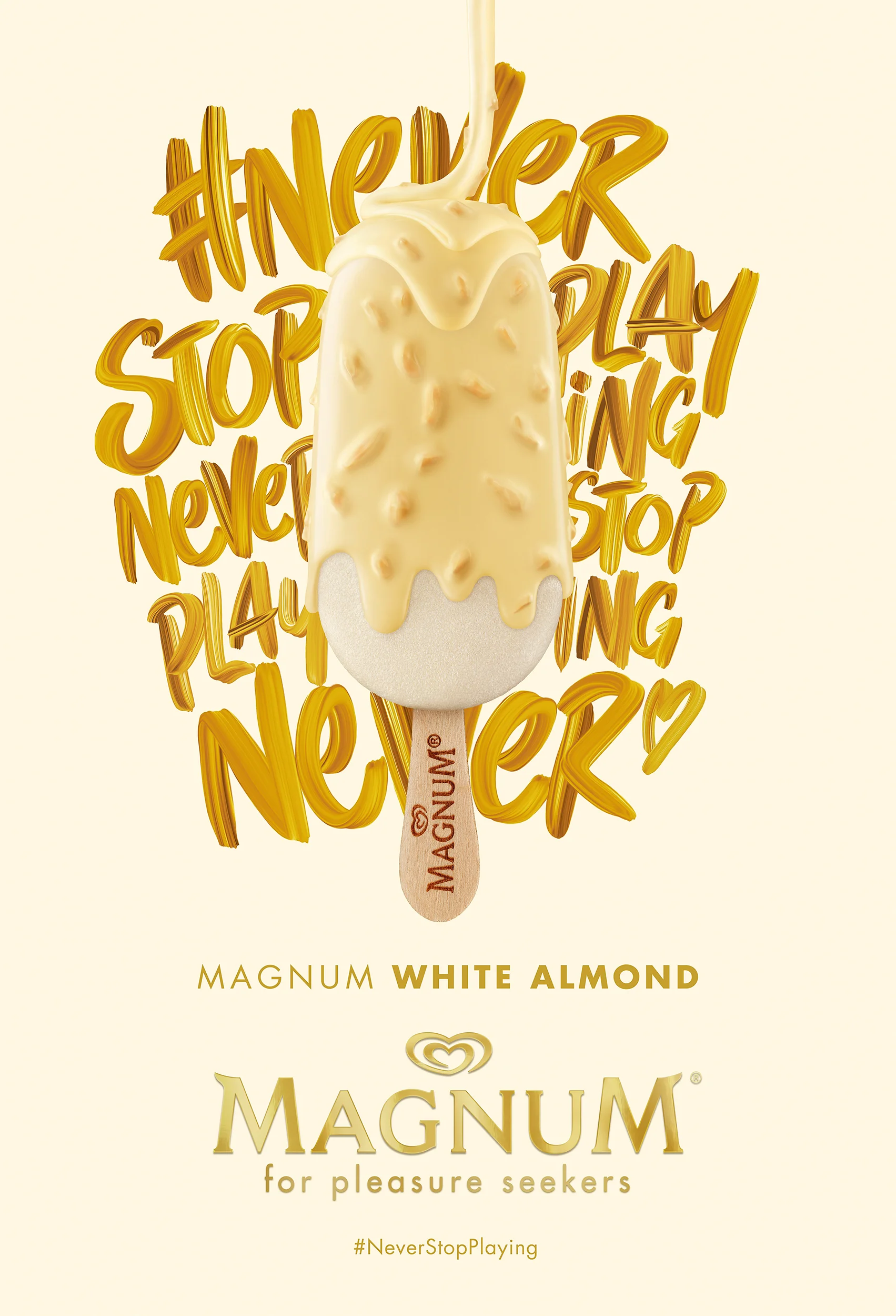 Magnum White Almond - ILLUSION CGI STUDIO