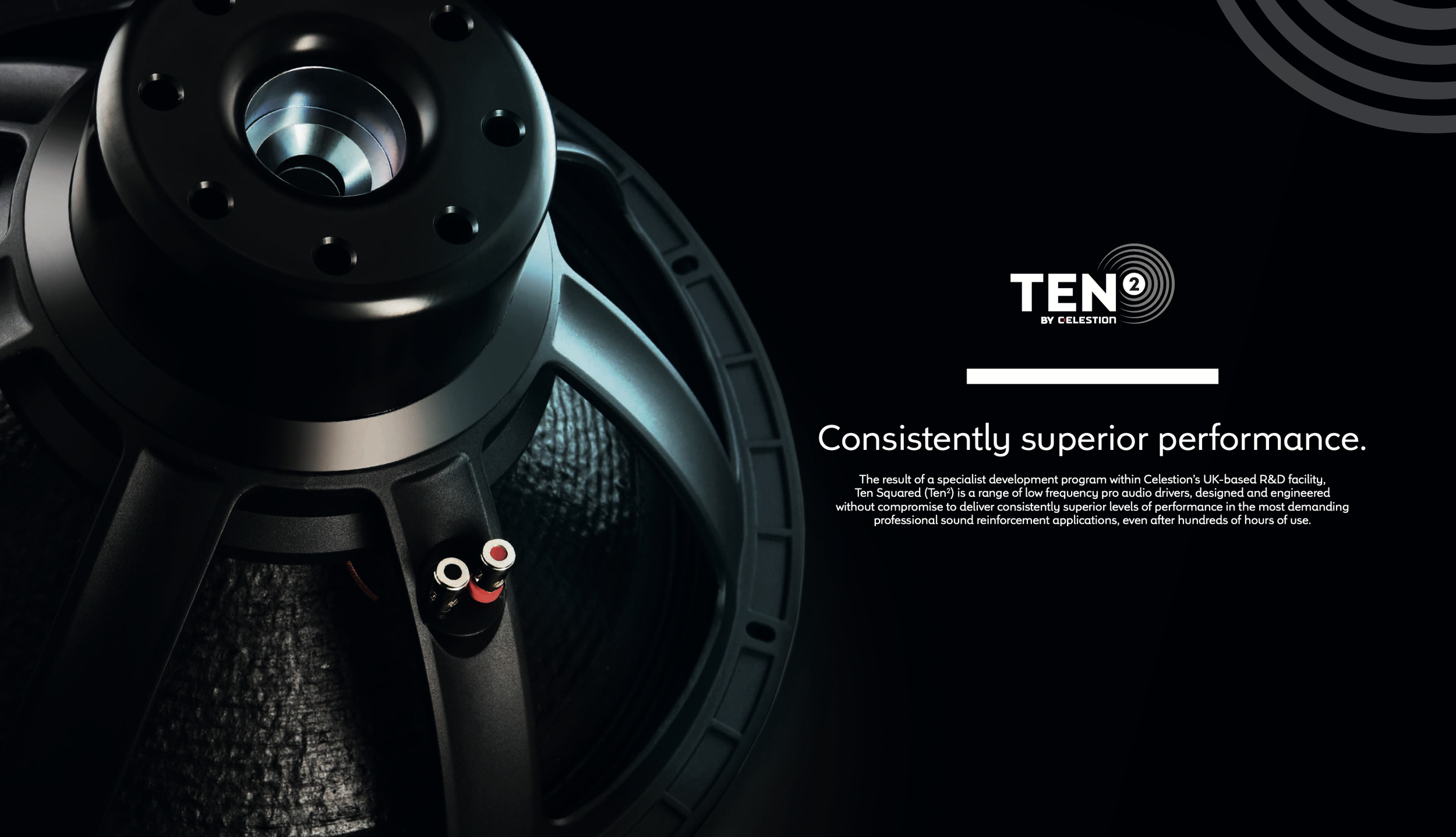 Celestion Launches the Ten Squared (Ten2) Low-Frequency Pro Audio Driver Series! — Algam Benelux