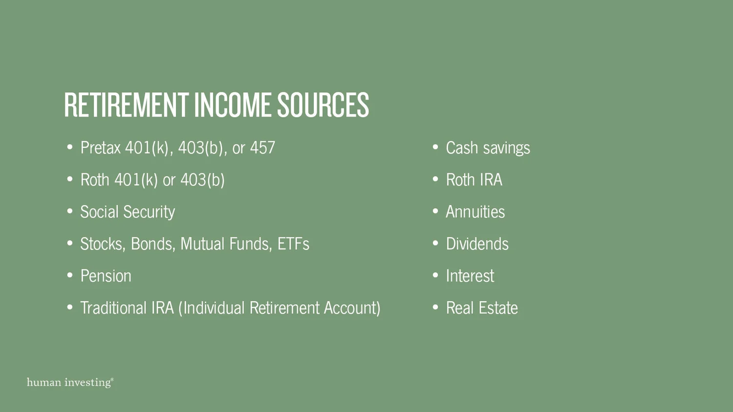 The 3 Questions to Ask to build a solid retirement income plan — Human ...