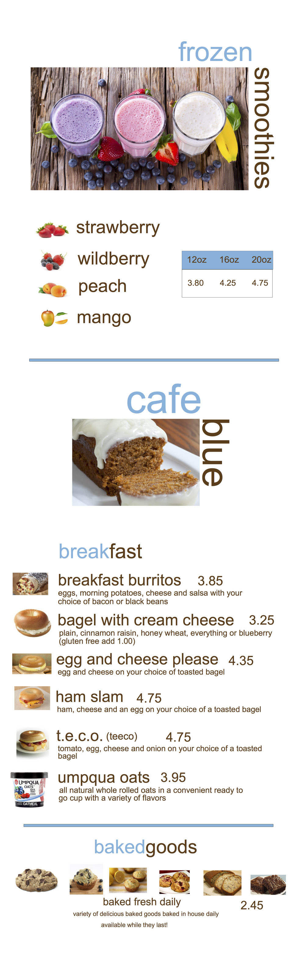 MENU — The Blue Mug