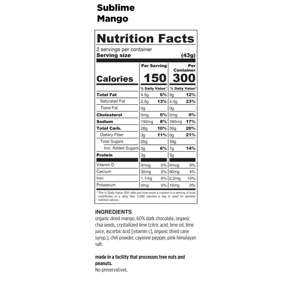 Mango Seed Nutrition Facts